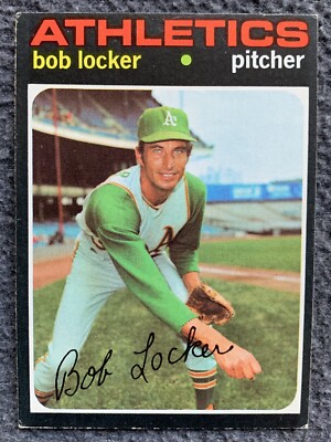 1971 Topps Bob Locker #356 EX+ Oakland Athletics Vintage Baseball Card ...