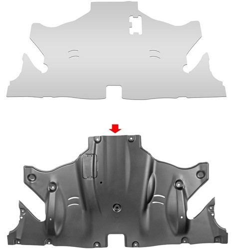 Skip Plate Article For Tesla Mode 3 Under Rear Engine 2018-2022 + Mute ...