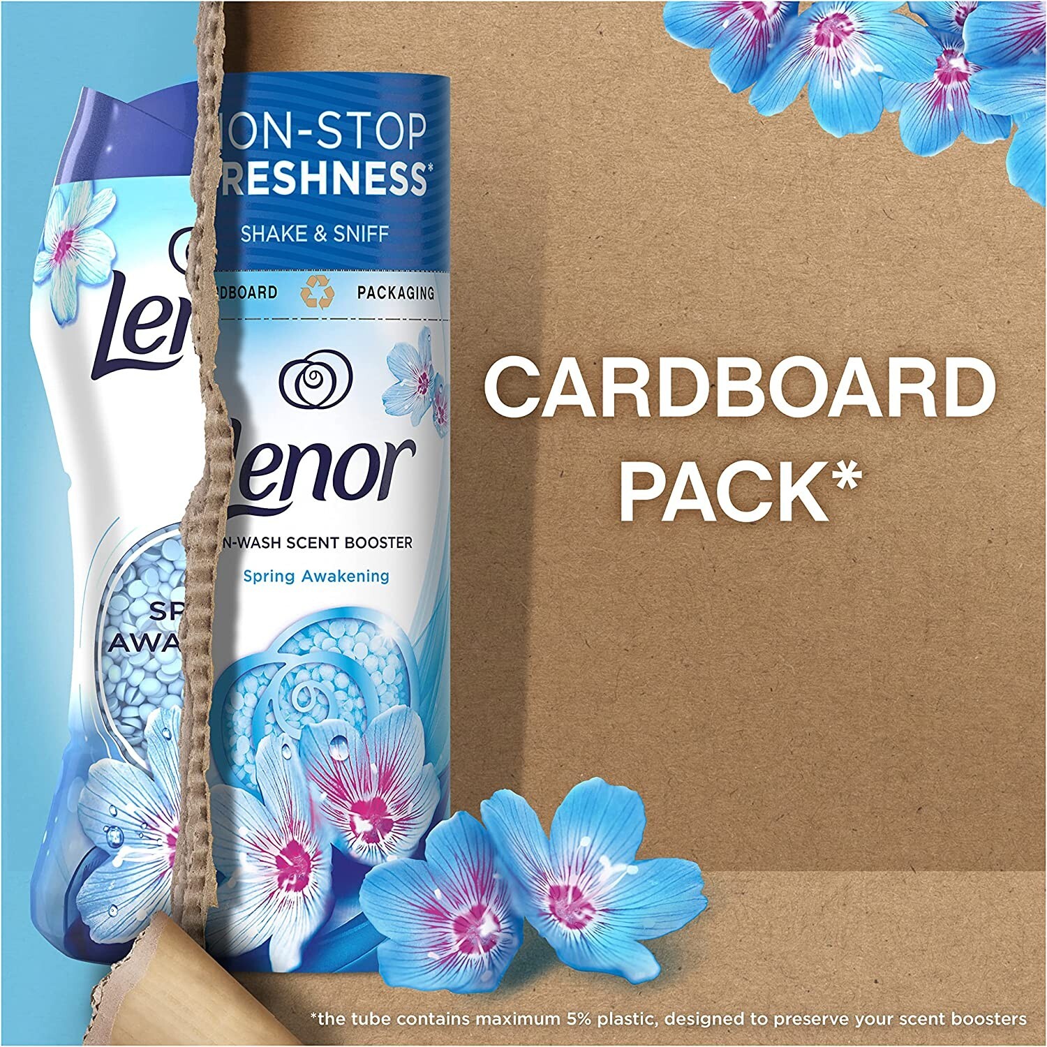 3x Lenor In-Wash Scent Infuse Booster Spring Awakening Beads 2-in-1 ...