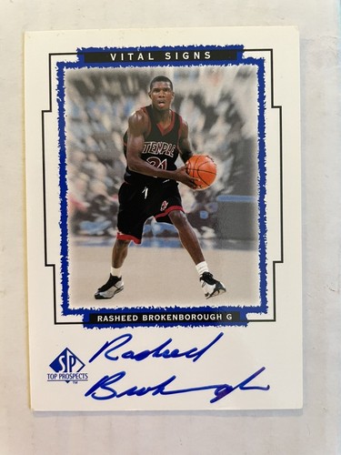 * RASHEED BROKENBOROUGH 1999 UPPER DECK SP TOP PROSPECTS VITAL SIGNS ...