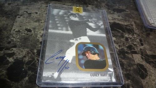 2002 JUST ROOKIES #59/100 COREY HART AUTOGRAPHED BASEBALL CARD | eBay