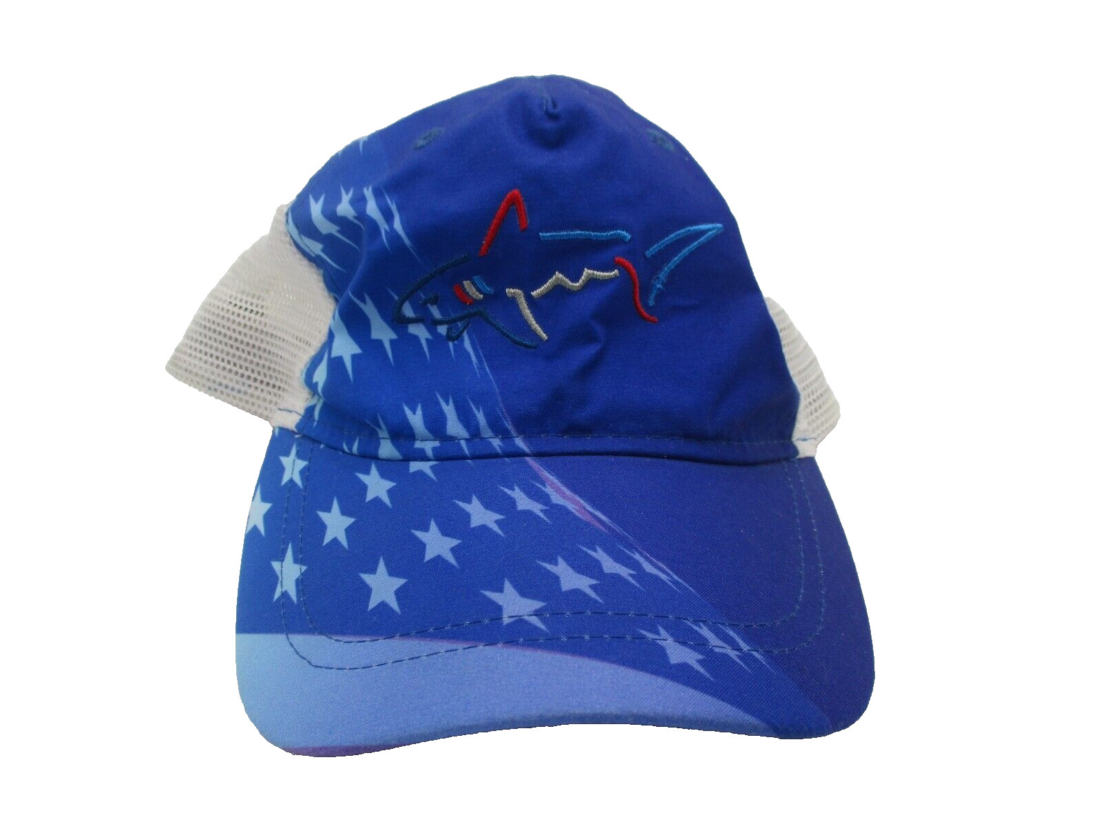 Greg Norman Hat Cap Blue Shark Mesh Athletic - Gem
