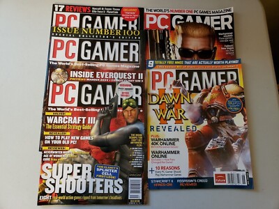 PC Gamer Magazine Issues 100, 101, 114, 175, 208 -- 2002, 2003, 2008 ...