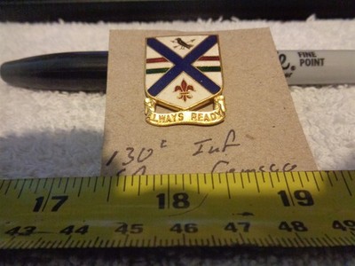 130th Infantry Gemsco Unit Crest, DI, DUI Screw Back (DRAW#H5) | eBay