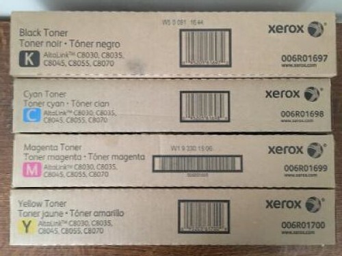 Lot of 4 Xerox color toner (BYCM) for C8030 C8035 C8045 C8055 C8070 | eBay
