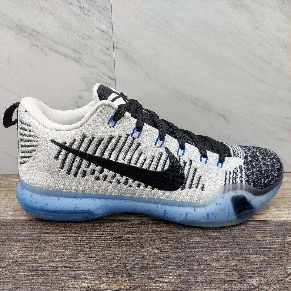 Kobe 10 X Elite Low Premium HTM Sh ark Jaw Oreo Men's Size US 7-12 | eBay