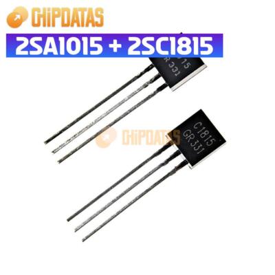 15 Pair New TOSHIBA 2SA1015 + 2SC1815 GR hFE NPN Transistor 50V 3 Pin ...