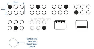 6 Hob Stove Cooktop Adhesive Oven Sticker Label Electric Induction Gas ...