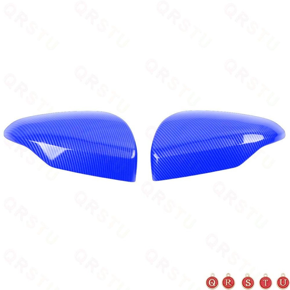 For Subaru WRX 2022-2024 Blue Carbon Fiber Rear View Side Door Mirror ...