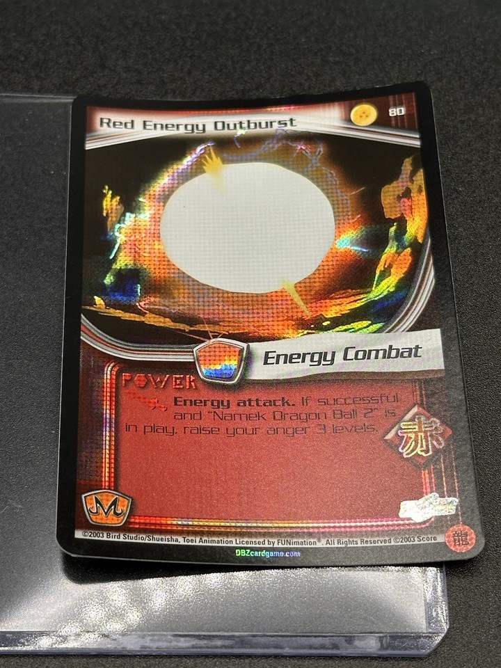 DBZ Score GKI Red Energy Outburst #80 Vintage | eBay