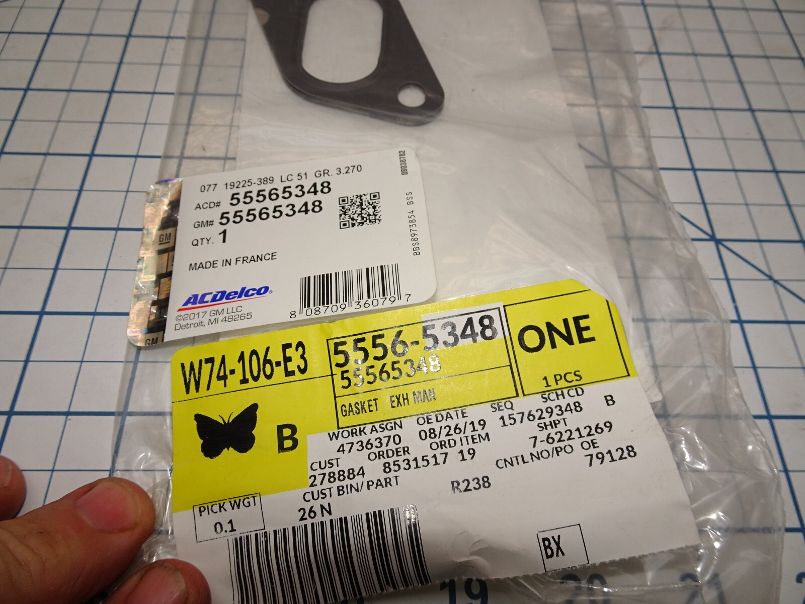 GM 55565348 Exhaust Manifold Gasket OEM NOS General Motors | eBay