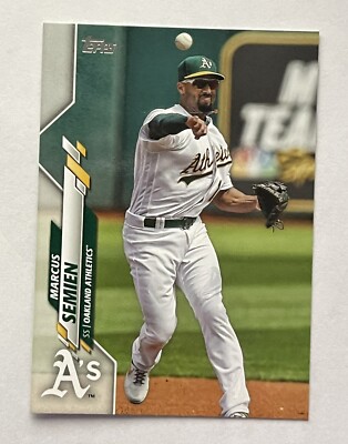 TOPPS 2020 MARCUS SEMIEN #366 SS OAKLAND ATHLETICS BASEBALL CARD | eBay