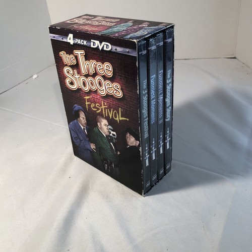 The Three Stooges Festival DVD 2000 4-Disc Set Larry Curly & Moe ...