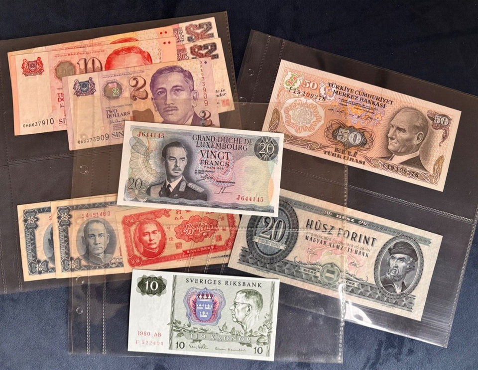 Lot of 130 Old Foreign Banknotes World Paper Money Currency - Many ...