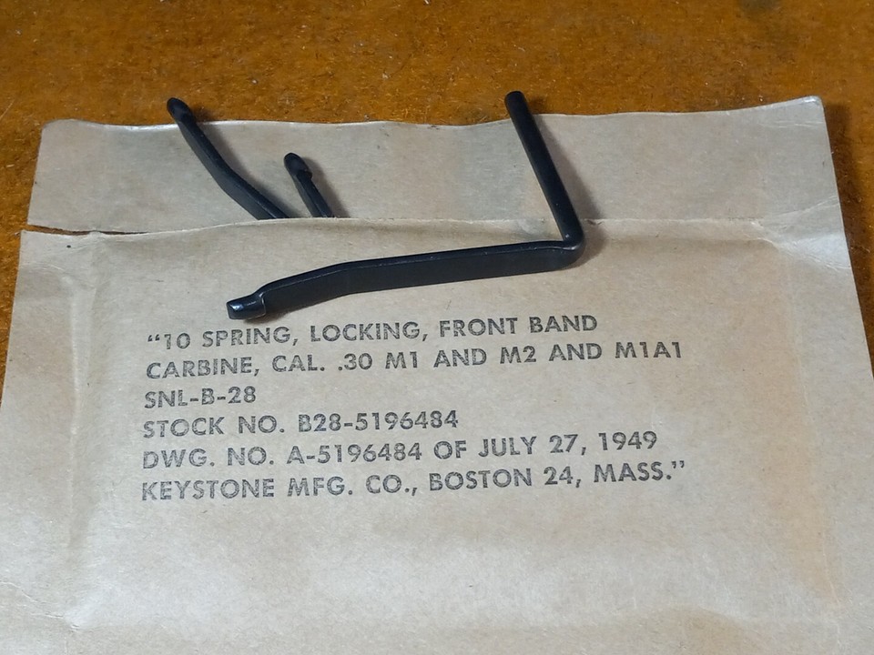 M1 Carbine Barrel Band Spring USGI NOS | eBay