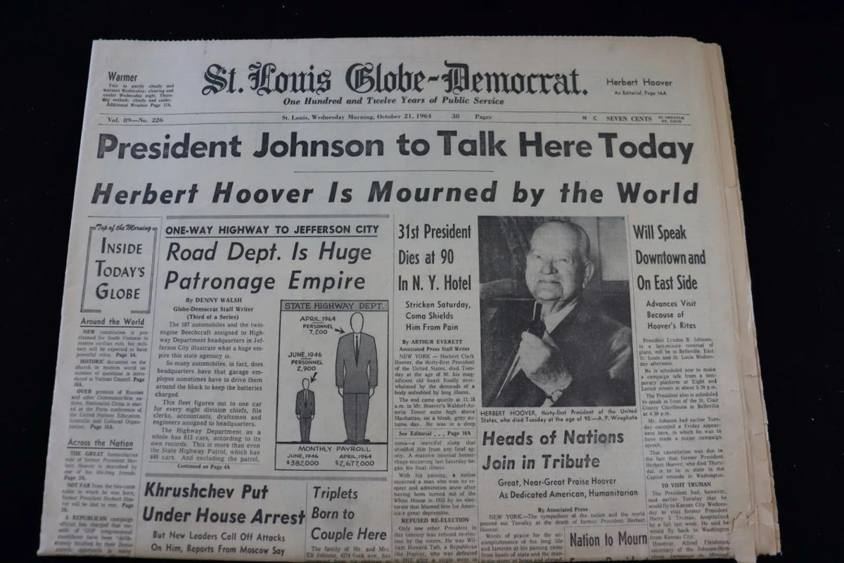 Herbert Hoover Dead