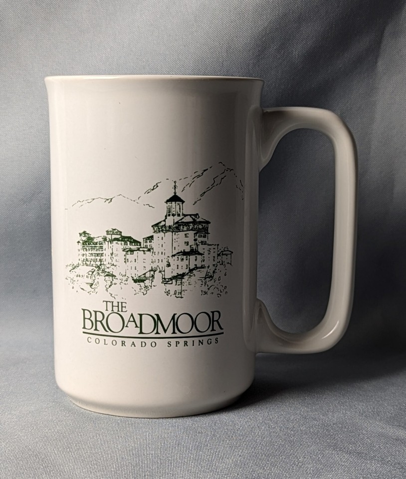 The Broadmoor Resort Hotel Mug M Ware China Colorado Springs Green ...