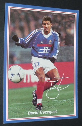 CPA 1998 FFF FOOTBALL COUPE MONDE FRANCE 98 DAVID TREZEGUET AS MONACO ...