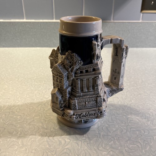 Thewalt German Beer Stein Cities/castles Limited Edition Missing Top | eBay