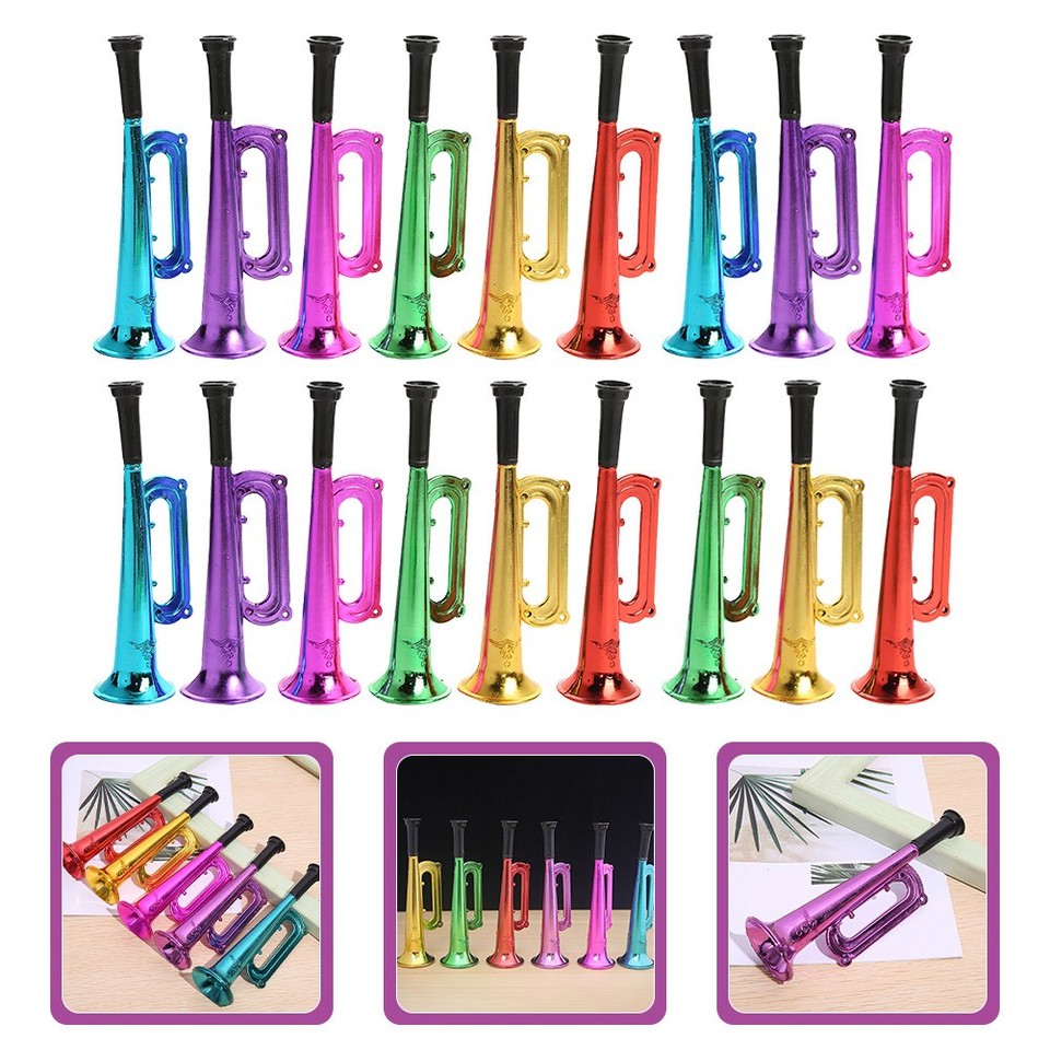 18pcs Kid Trumpet Instrument Party Mini Trumpet Toys Kids Horn Musical ...
