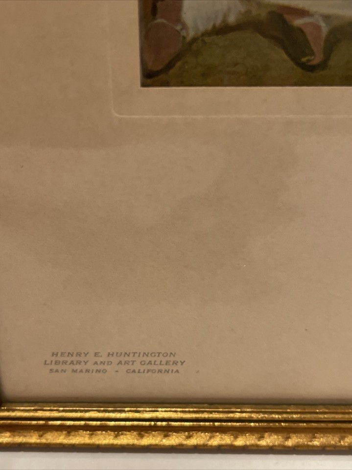 Vintage The Beckford Children Huntington Art Print, Gold Frame, George ...