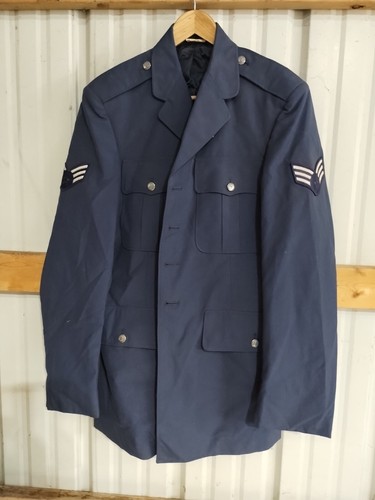 US Air Force Dress Blue Service Jacket Coat Military USAF Size 40 Long ...