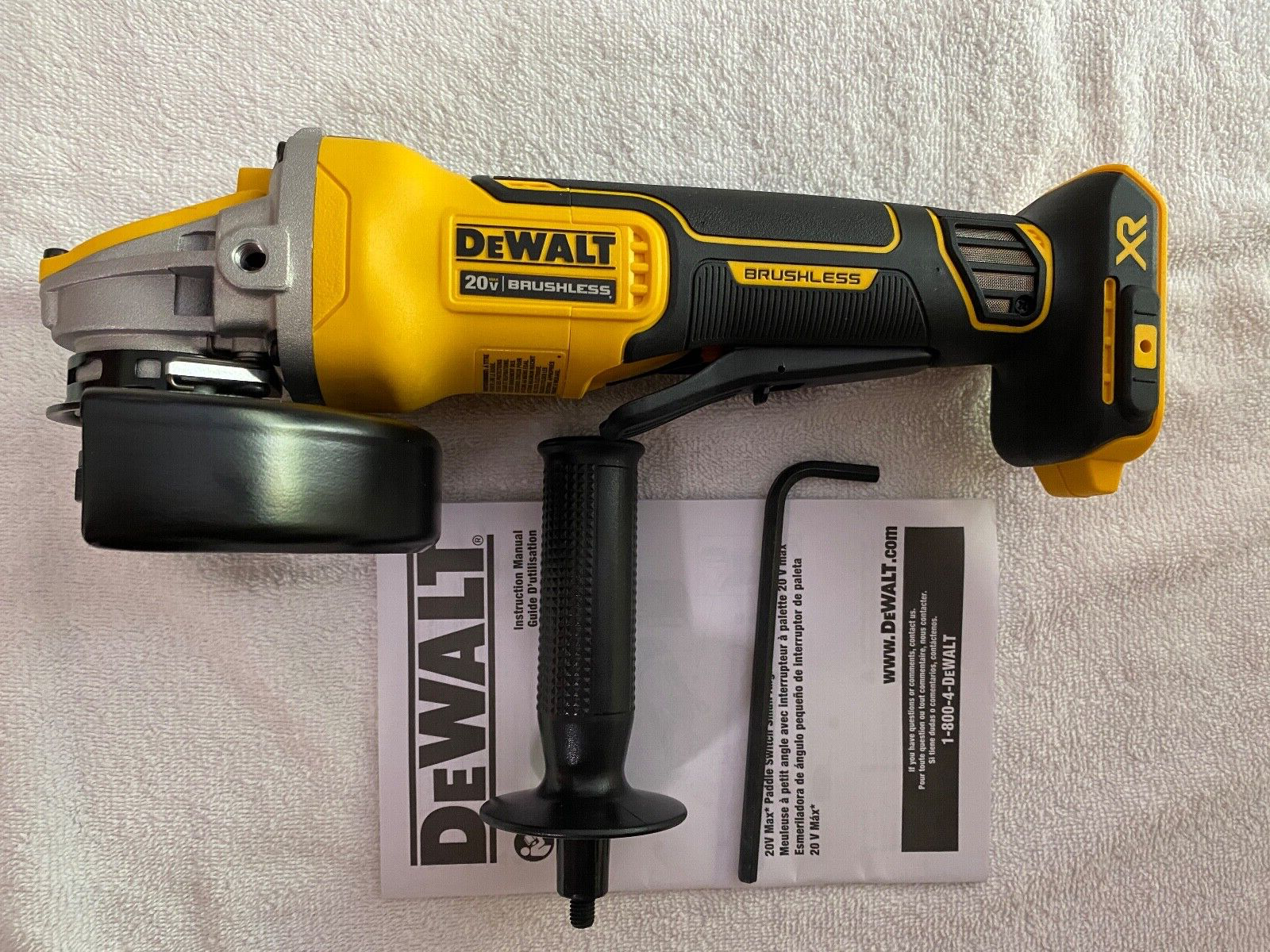 New Dewalt DCG415B 20V Max XR 4-1/2"-5" Paddle Switch Angle Grinder ...