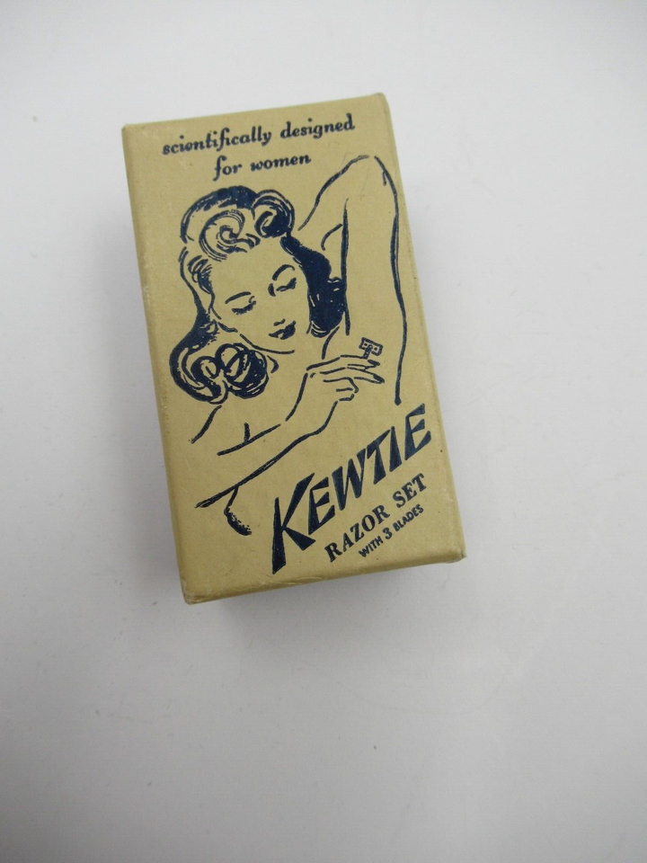 Vintage 1940s KEWTIE Miniature Ladies Boudoir Razor in Pink Case ...