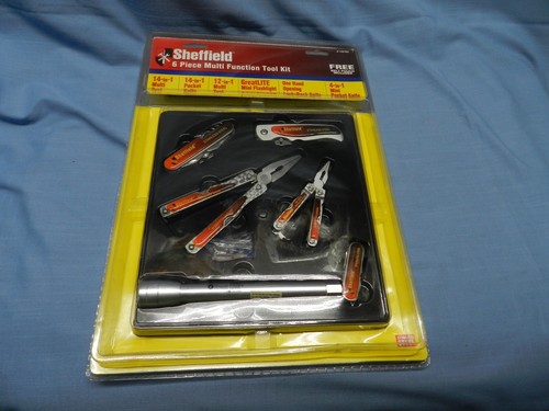 6 Piece Multi Function Tool Kit with belt pouch included. By Sheffield. SEALED | eBay