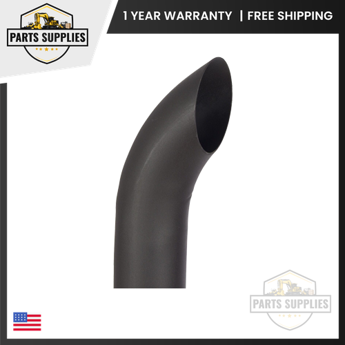 Tractor Exhaust Stack Pipe 3" x 48" Curved Black Universal | eBay