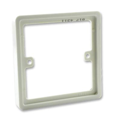 BG 1GANG SPACER SOCKET FRAME SWITCH BACK BOX PLATE 10MM DEPTH SQUARE ...