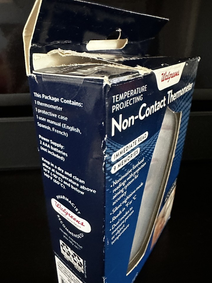 Walgreens~Temperature Projecting Non-Contact Thermometer~Immediate ...