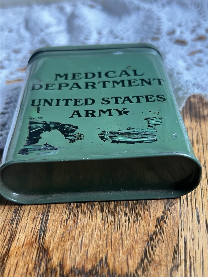 WW2 Medical Supplies Tin MEDICAL DEPARTMENT U S ARMY | eBay