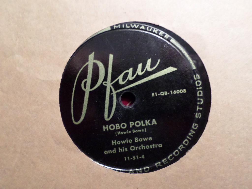 PFAU 78 RECORD/ HOWIE BOWE/VILLAGE BARN SCHOTTISCH/ HOBO POLKA/VG+ ...