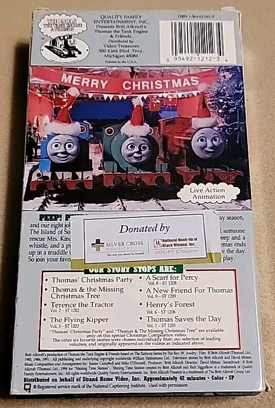 Thomas The Tank Engine & Friends: Christmas Party (VHS, 1994) George ...