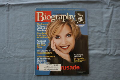 2001 MARCH BIOGRAPHY MAGAZINE - KATIE COURIC COVER - E 18696 | eBay