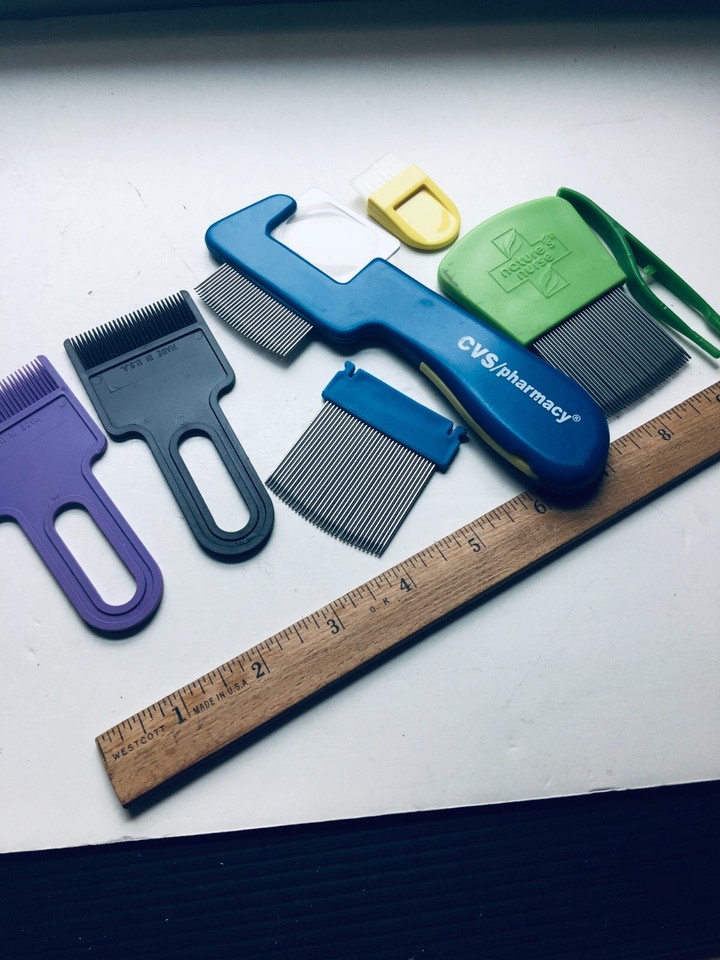 CVS & Nature's Nerse Head Body Lice & Egg Removal Comb Brush tweezers ...