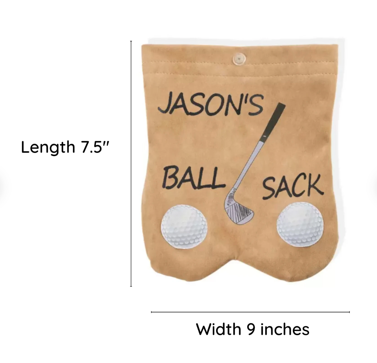 Golf Ball Bag | Ball Sack | Fun Useful Gift | Personalised Golf Gift ...