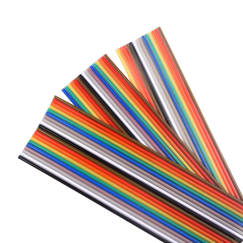 10/14/16/20/26/34/40Pin Multi Coloured Flat Ribbon Cable Wire 28AWG 1 ...