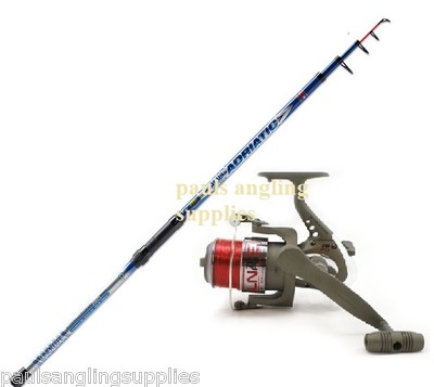 12,13,14 ft Telescopic Adriatic Travel Beachcaster Beach Fishing Rod ...