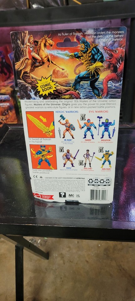 Masters of the Universe MER-MAN LOP Lord of Power MOTU Origins ...