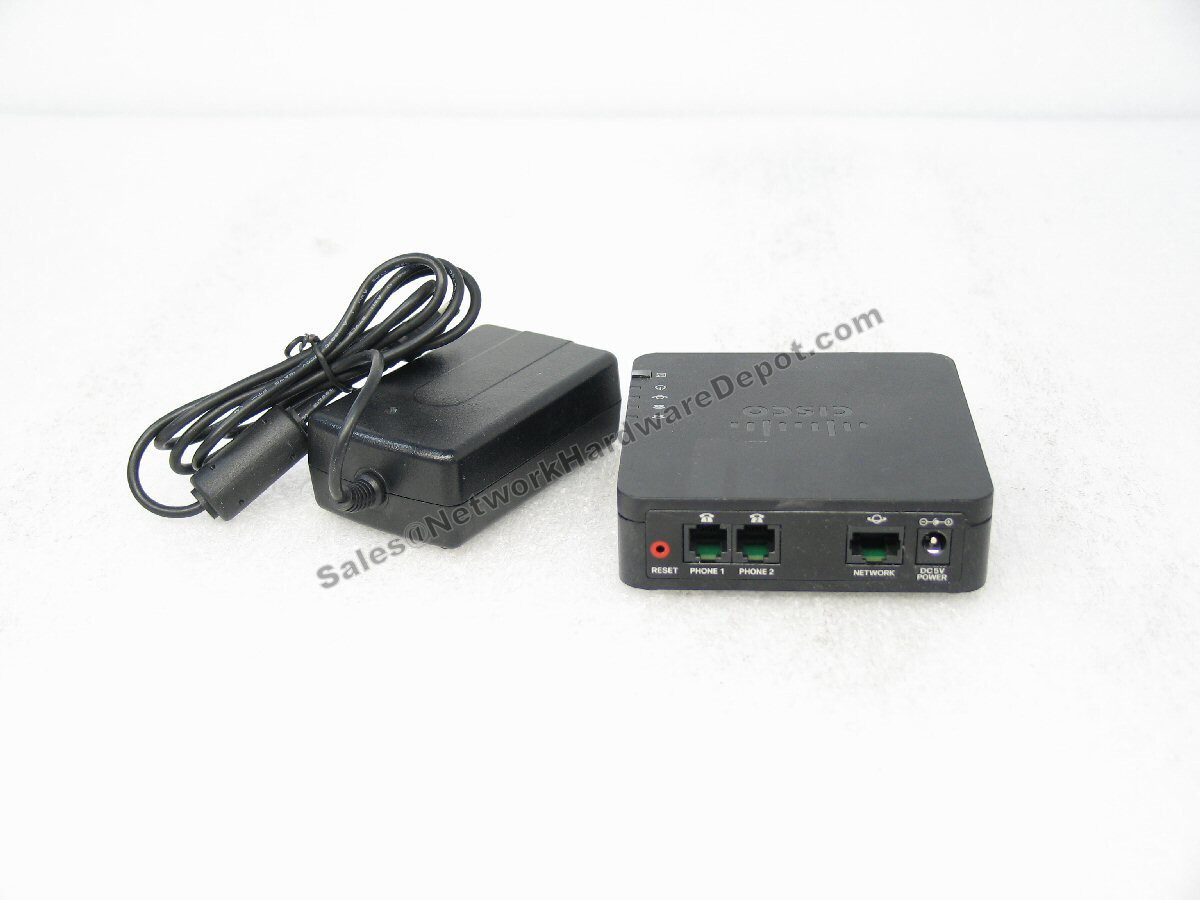 Cisco ATA191-K9 2-Port Analog Phone Adapter w/ AC Power Supply *1-Year ...