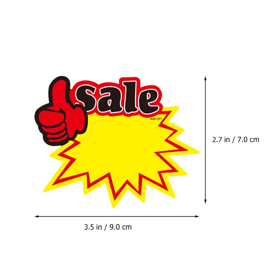 50 Pcs Star Retail Signs Price Stickers Commodity Tag Advertising Tags ...