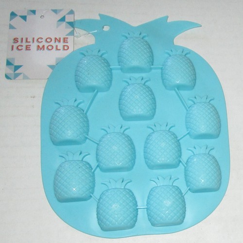 PINEAPPLE ~ Silicone Ice Mold Tray ~ Makes 12 Pineapple Ice Cubes ...