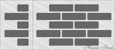 Large Brick Template Wall Stencils Home Decor Ctaft | eBay