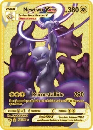 Metal Mewtwo Card