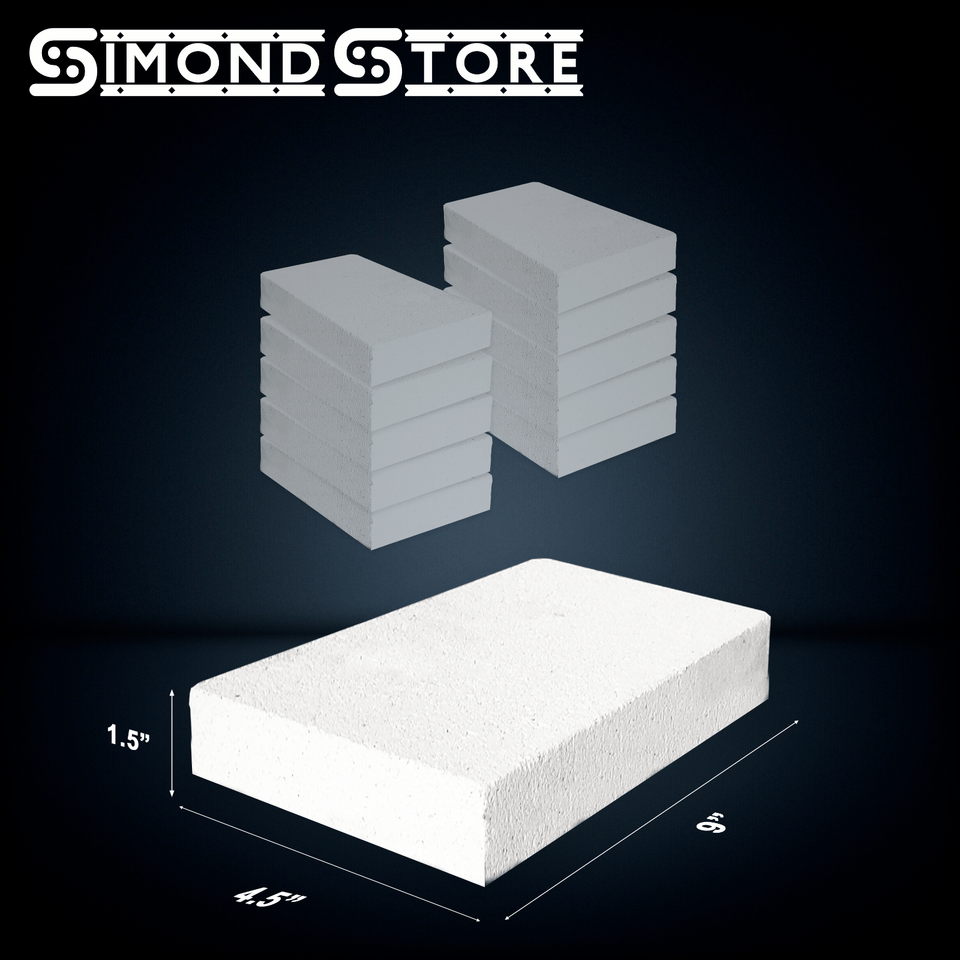 Insulating Firebrick 9x4.5x1.5 IFB 2500F Set of 10 Fire Brick | eBay