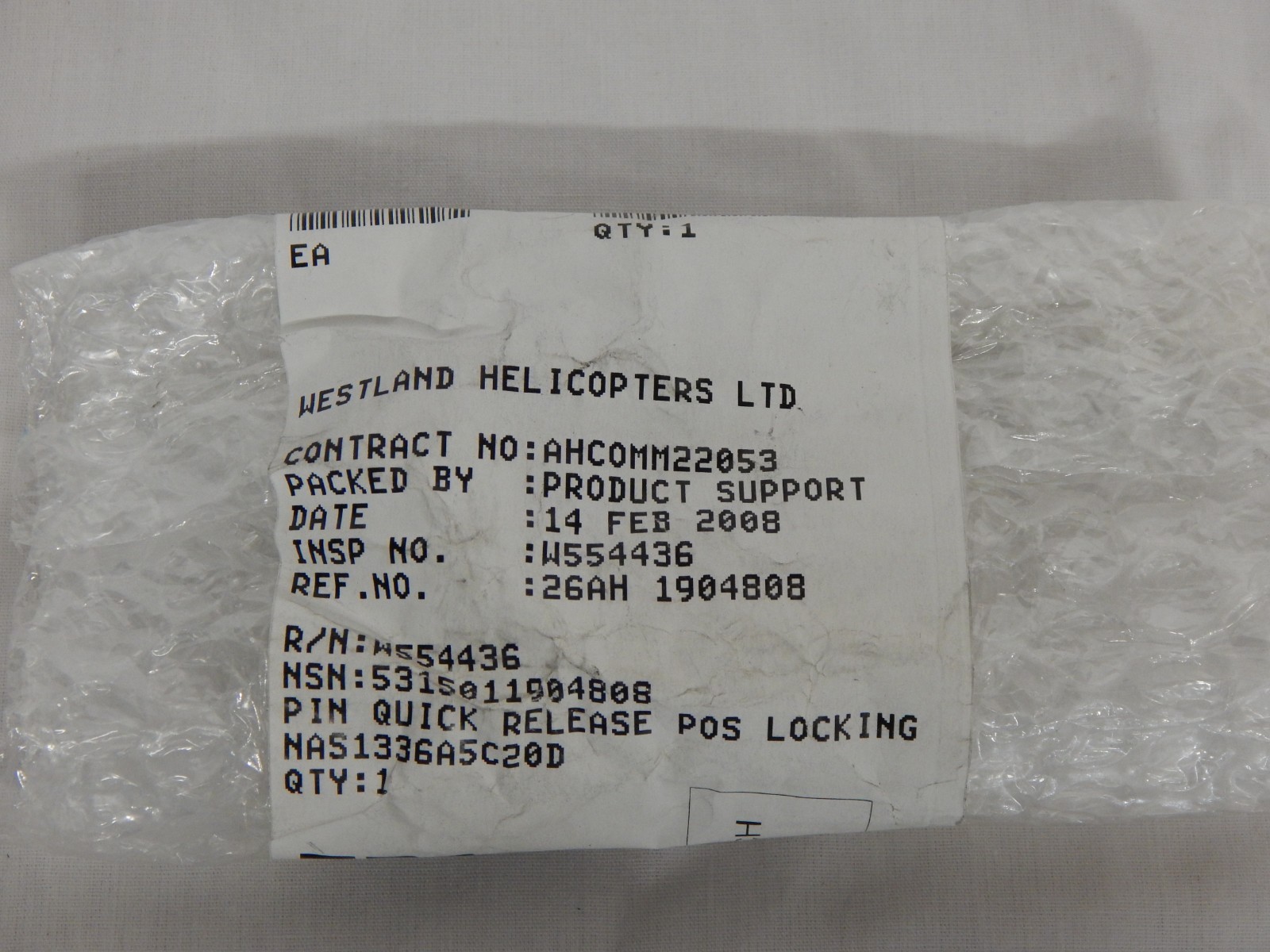 Quick Release Push Pin, Pip Pin, 3/8" Diameter, 2.0" Grip ...