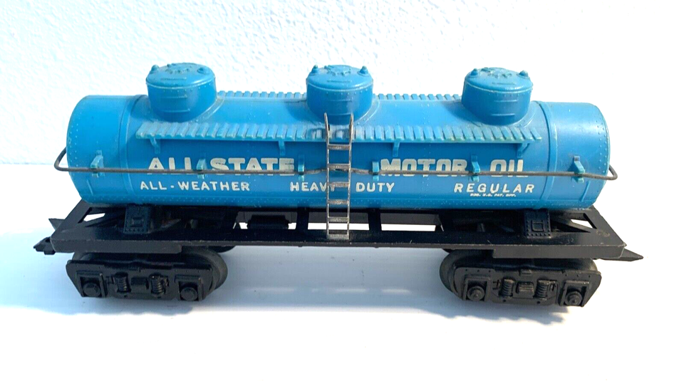 Marx O gauge Allstate Motor Oil 8 Wheel Triple dome Tank Car | eBay