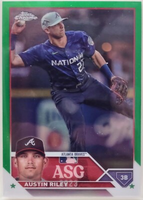 2023 Topps Chrome Update AUSTIN RILEY ASG Green Refractor (34/99 ...